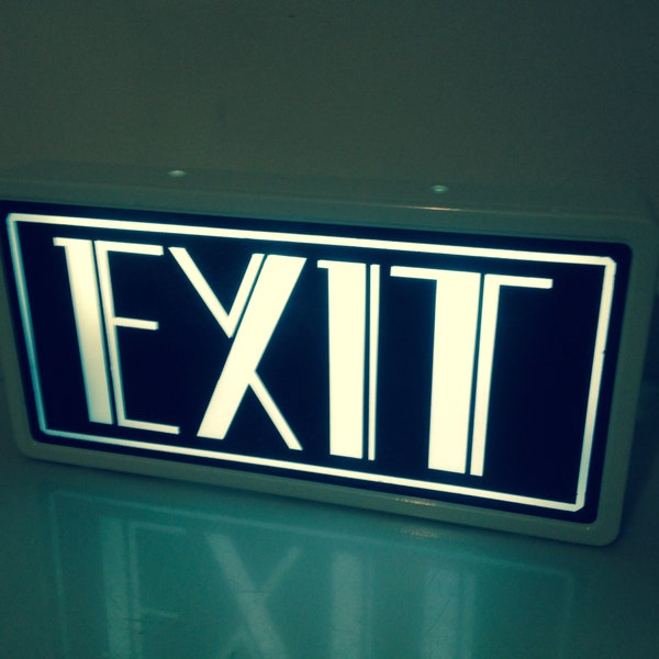 Exit Sign - Etsy UK