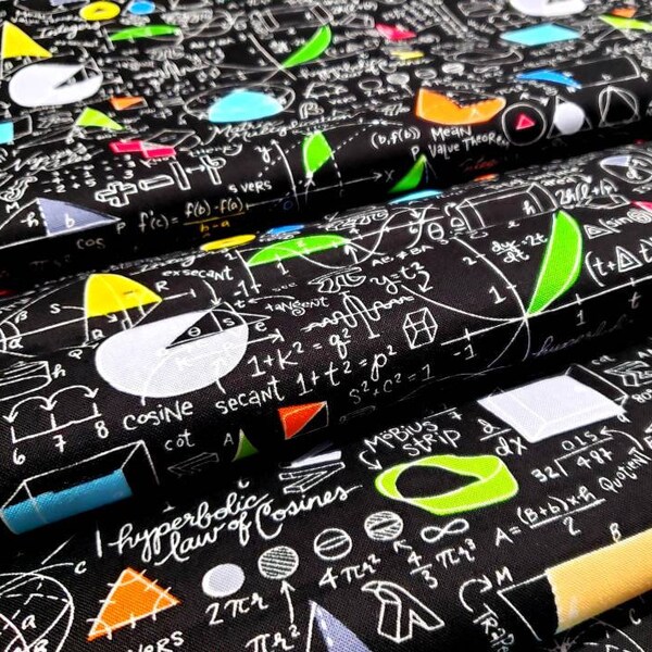 Math Fabric - Etsy