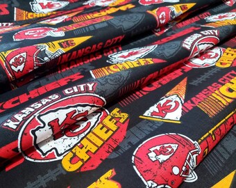 Kc Chiefs Fabric - Etsy