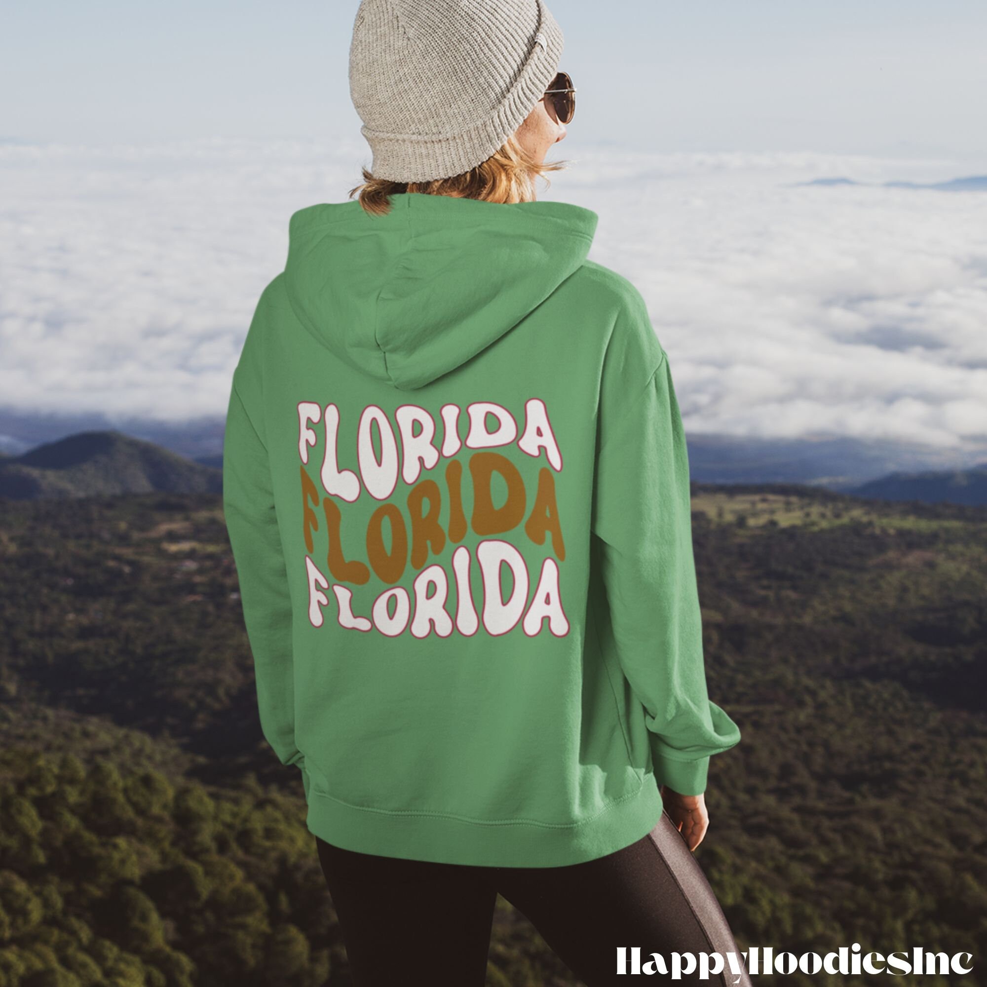 Florida Hoodie Florida Sweatshirt Beach Hoodie Retro - Etsy