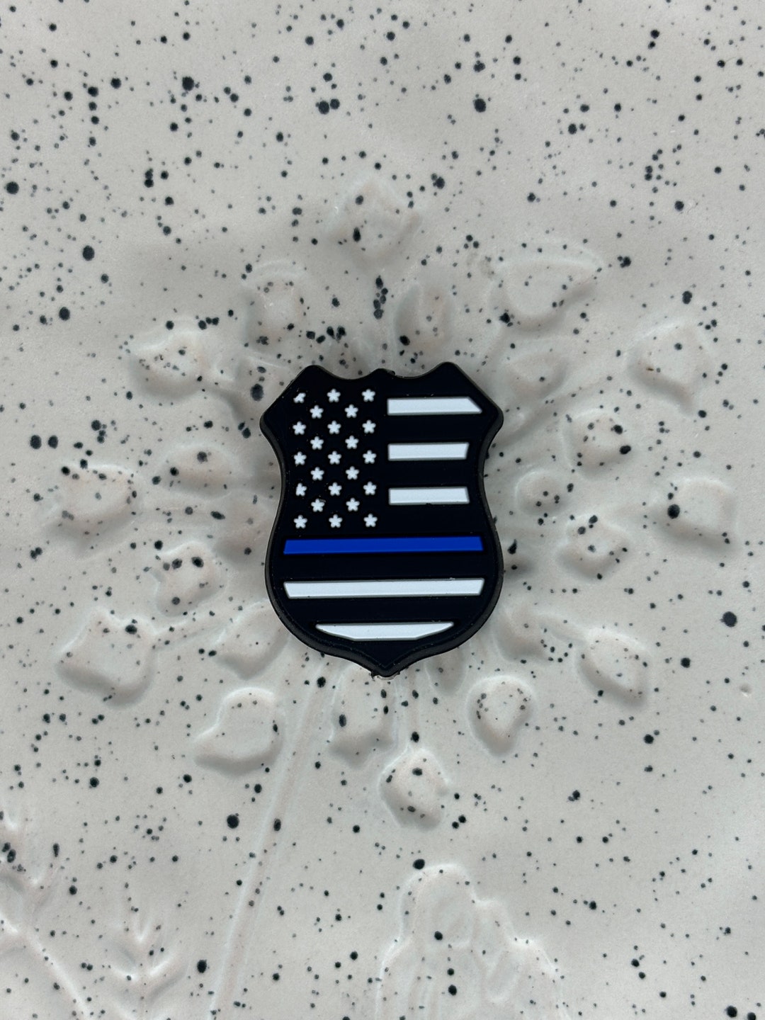 Thin Blue Line Badge Focal for Beadable Pens and Other Crafts 8503 - Etsy