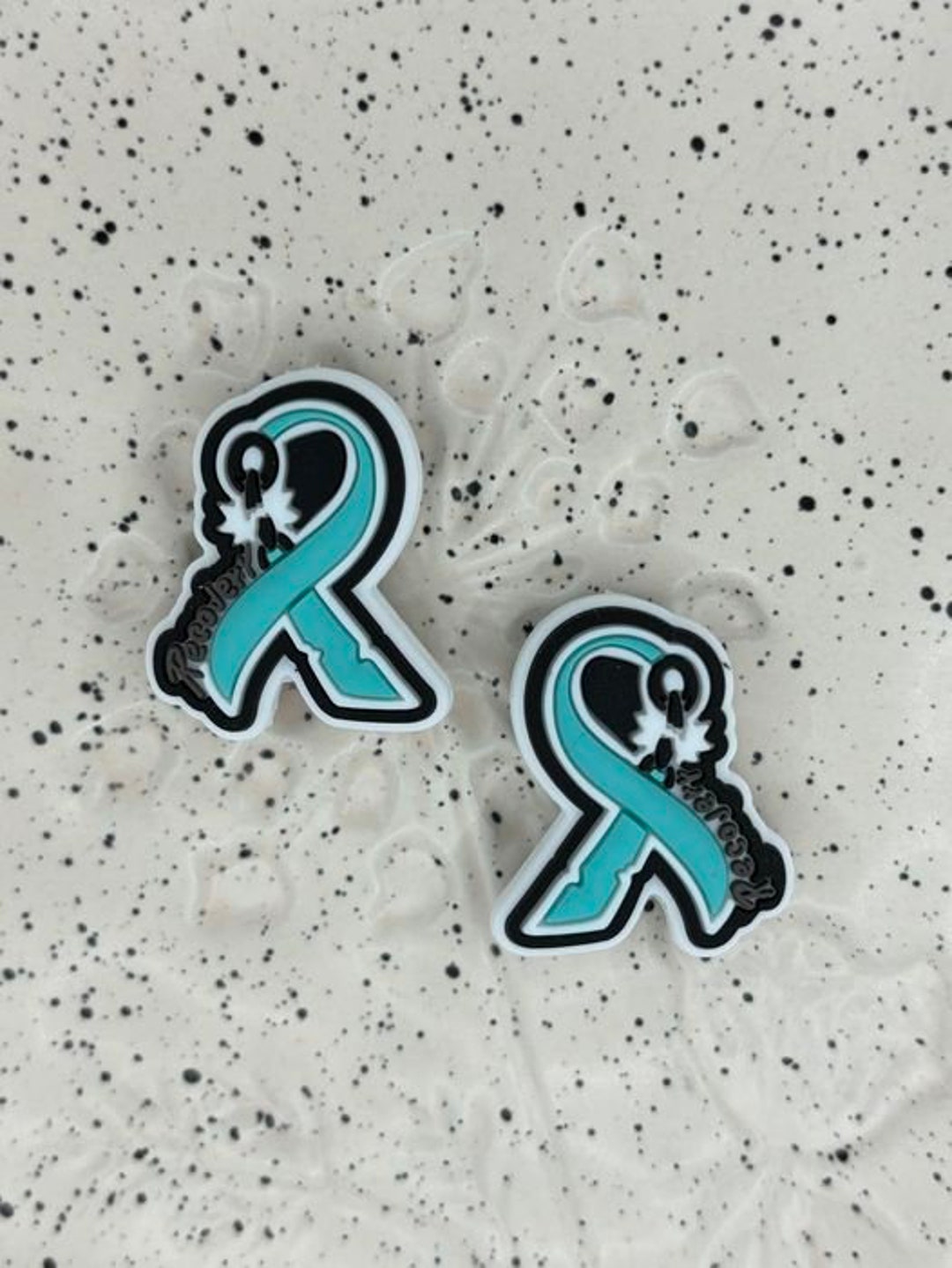 3 Count Recovery Awareness Ribbon Silicone Focal for Pens and Other ...