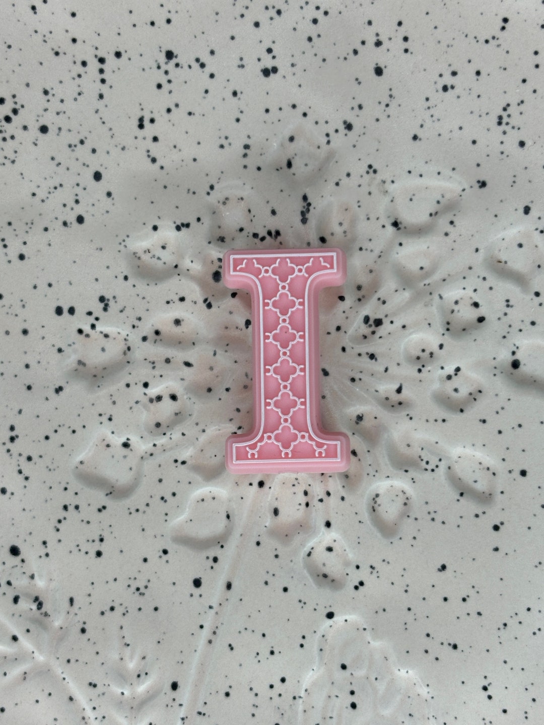 Alphabet I Pink Focal for Beadable Pens and Other Crafts - Etsy