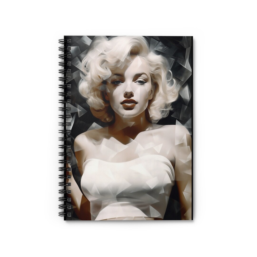 Marilyn Monroe Spiral Notebook Abstract Art Vintage Hollywood Icon ...