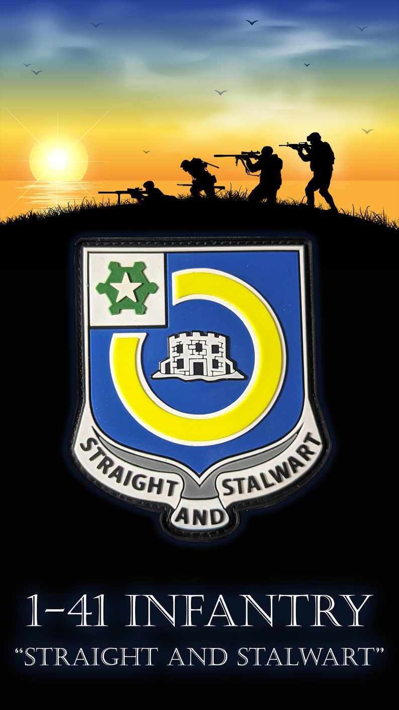 U.S. Army 1st Battalion, 41st Infantry Regiment PVC Patch - Etsy