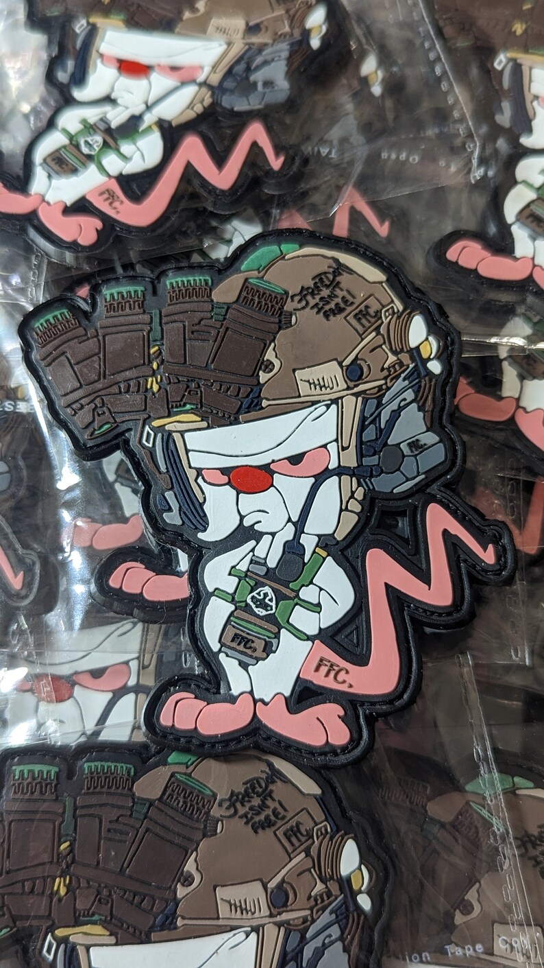 Freedom Fighter Mouse One PVC Patch - Etsy