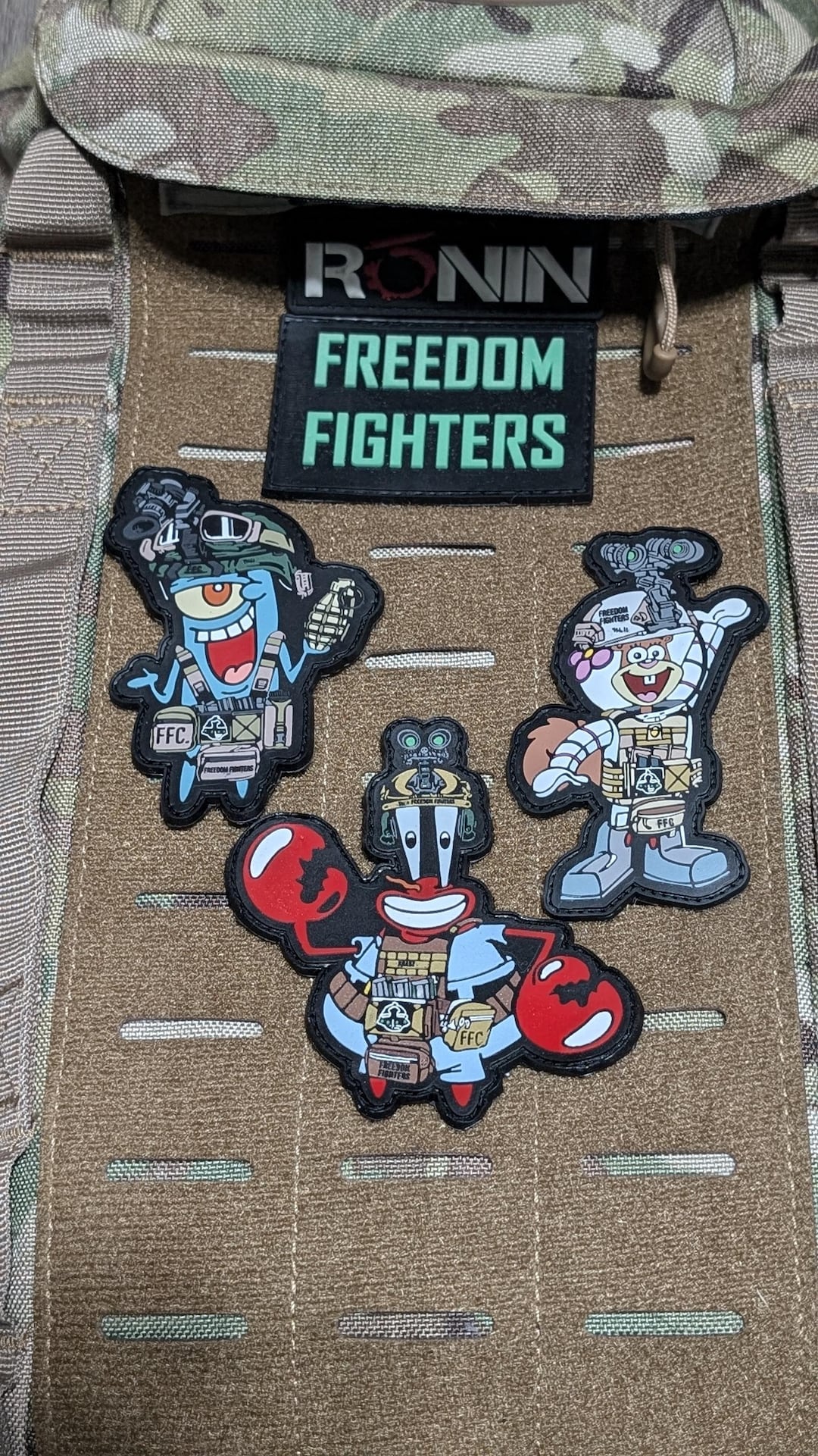 Freedom Fighters Tactical Underwater TRIO PVC Patch Pack - Etsy