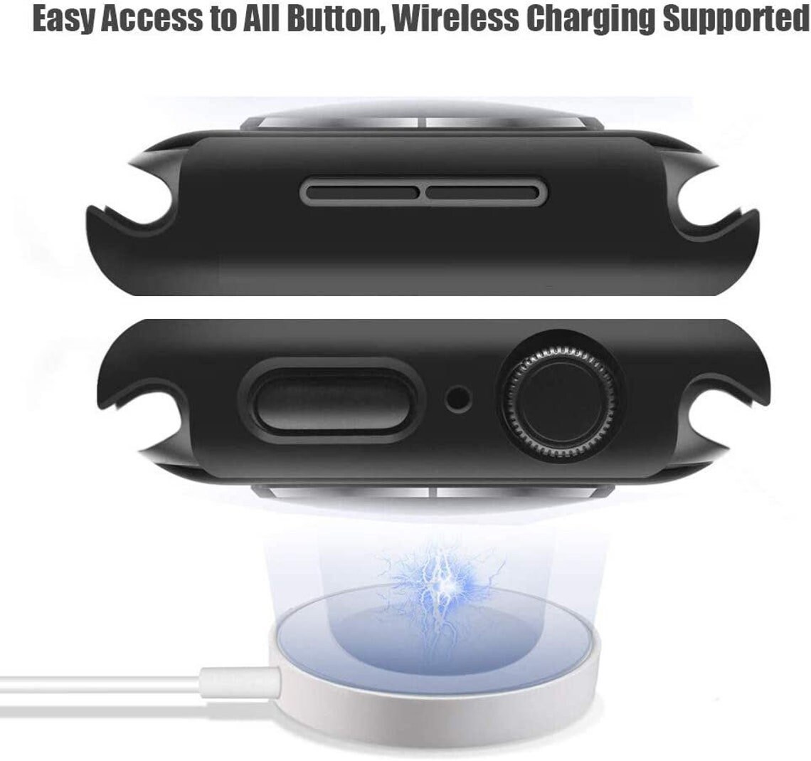 APPLE WATCH CASE With Tempered Glass, Plastic Apple Watch Cover 38mm ...