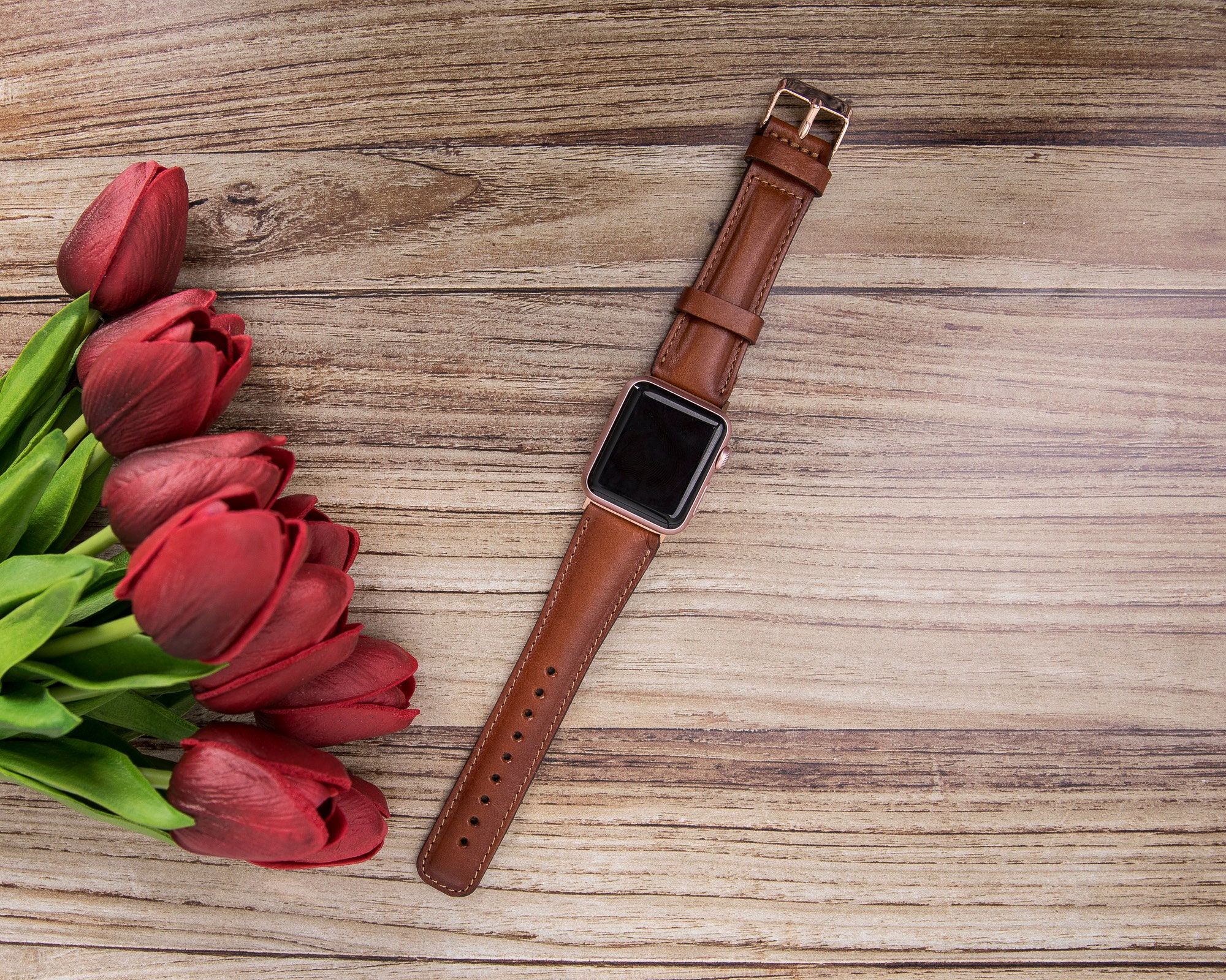 Classic Brown Apple Watch Leather Band 38mm 40mm 42mm 44mm - Etsy.de