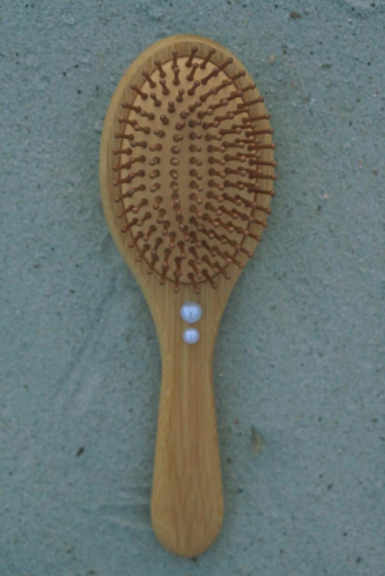 Personalized Coastal Girl Style Hairbrush Beachy Mermaid Pearls and ...