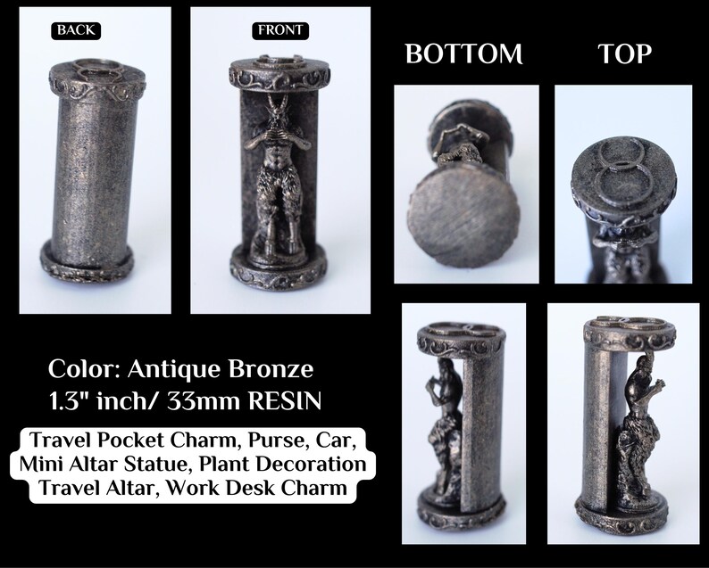 Satyr Cernunnos Pan Statue Horned God Greek Mythology God Talisman ...
