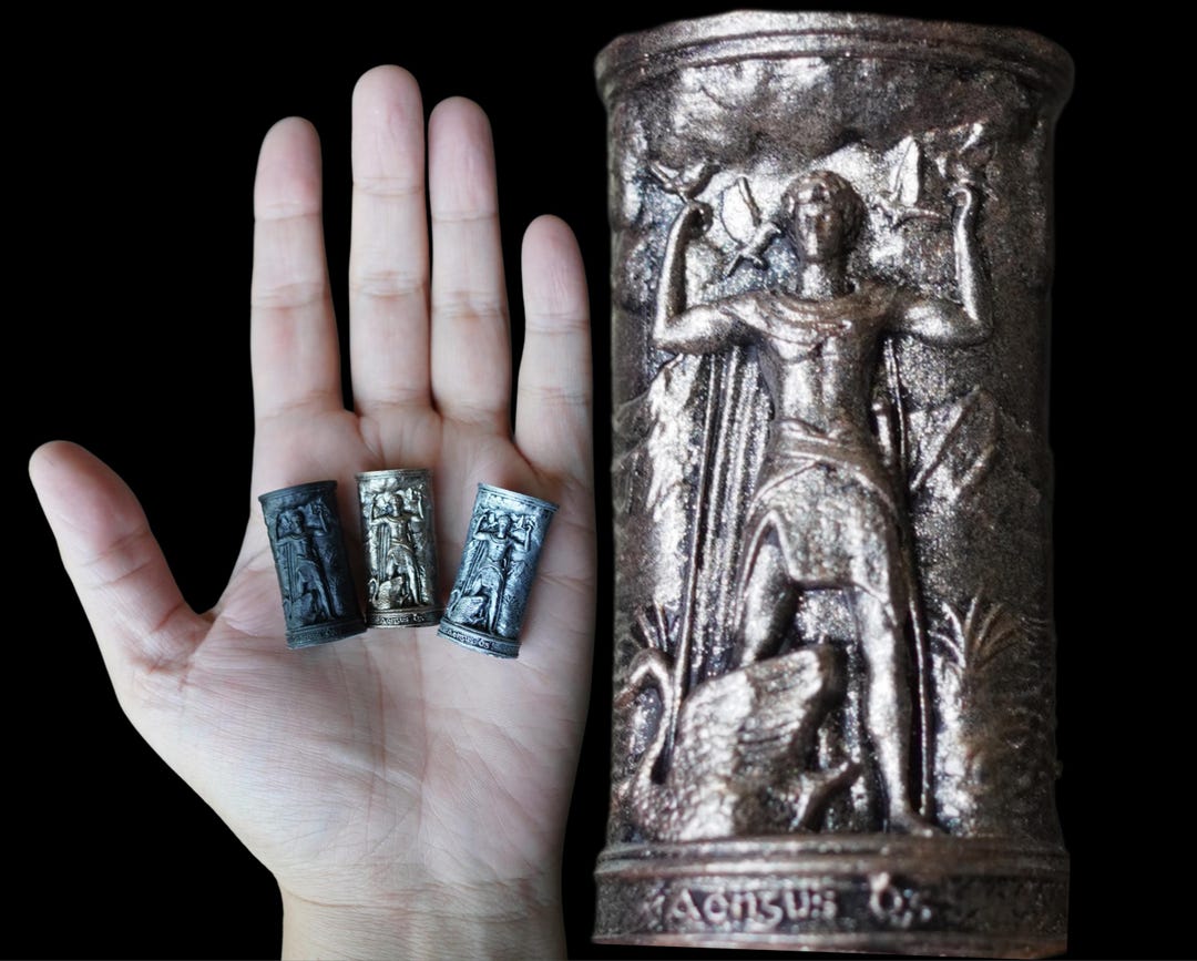 Tuatha De Danann Statue Charm Angus Irish Blessing Mythology Aengus ...