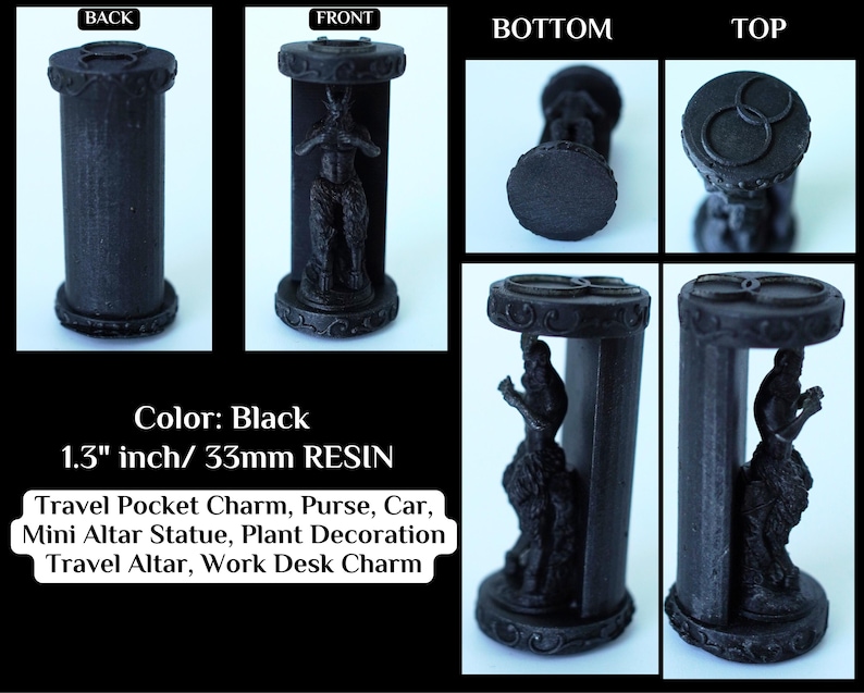 Satyr Cernunnos Pan Statue Horned God Greek Mythology God Talisman ...