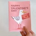 Printable Seagull Valentine's Day Card, Digital Download Print at Home ...