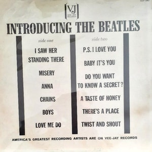 Beatles, 1st Album Released in the U.S.A. 01/1964 RARE introducing the ...