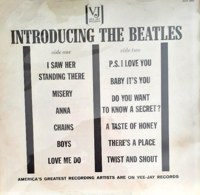 Beatles, 1st Album Released in the U.S.A. 2nd Version 01/1964 (RARE ...