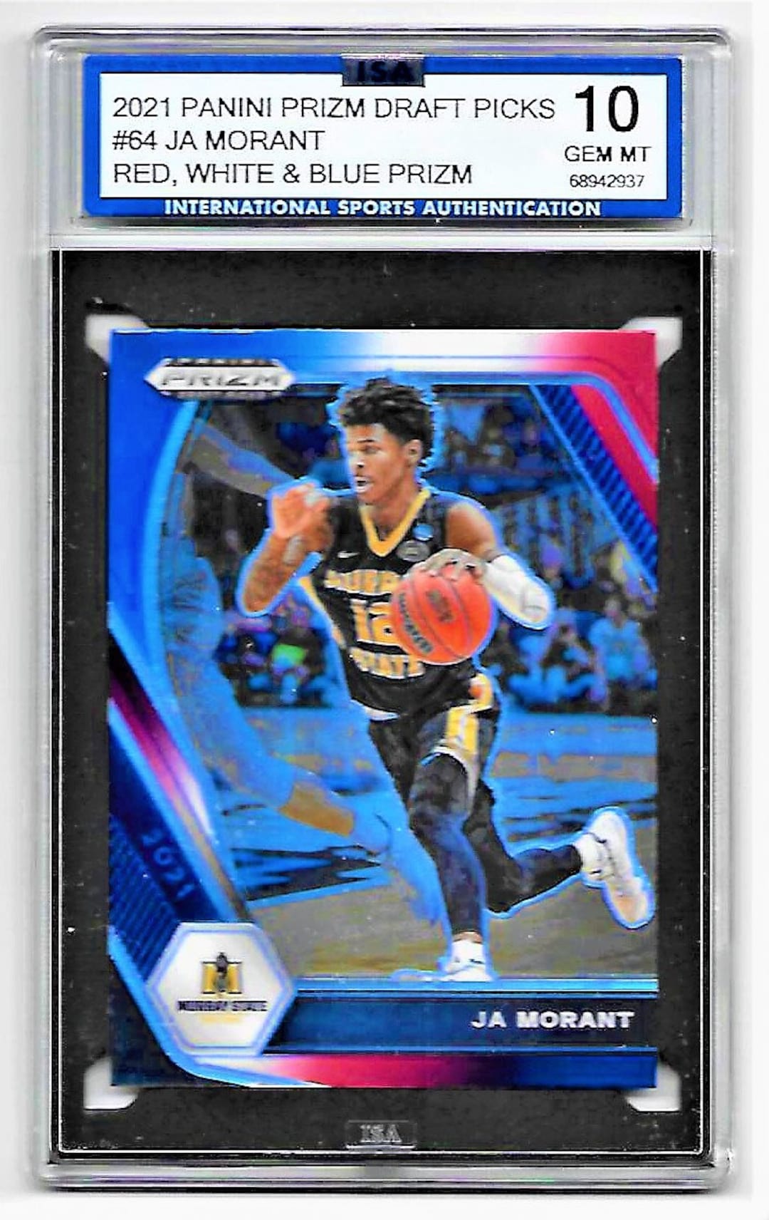 Ja Morant Panini 2021 Red White & Blue Prizm Draft Picks Card - Etsy ...