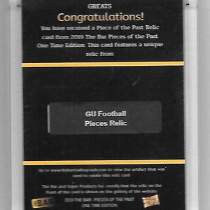 Heisman,john Relic Football Card #1/1 Super Products Sealed From ...