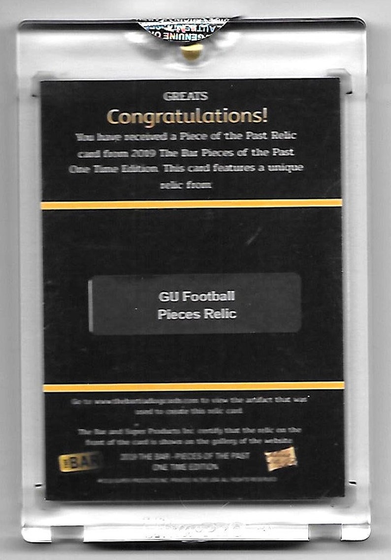 Heisman,john Relic Football Card #1/1 Super Products Sealed From ...