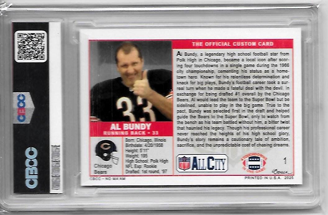 Al Bundy #1 Draft Pick 2025 CBCC Novelty Card 10 GM - Etsy