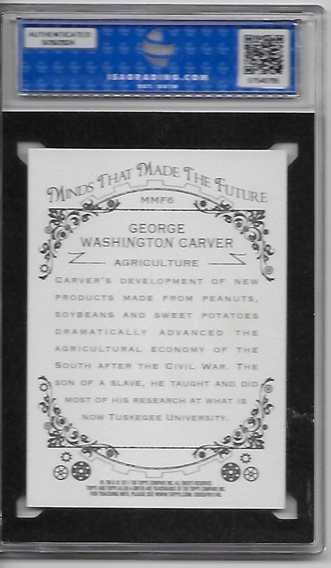 George Washington Carver 2011 Topps Card# MMF6ISA 10 GEM MT - Etsy