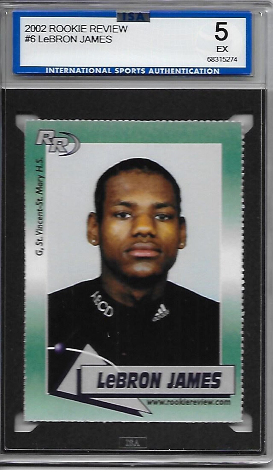 Lebron James Pre- Rookie Card#6 Wearing His H.S Uniform ISA 5 EX - Etsy