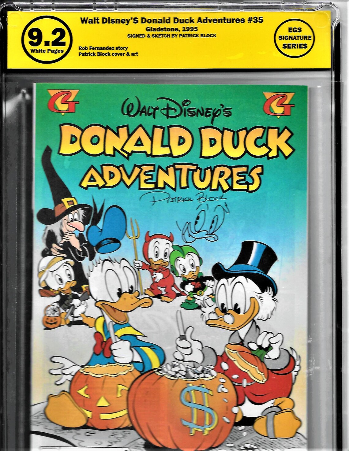 Donald Duck Adventures Issue#35 ,1995 Signed by the Artist Patrick ...