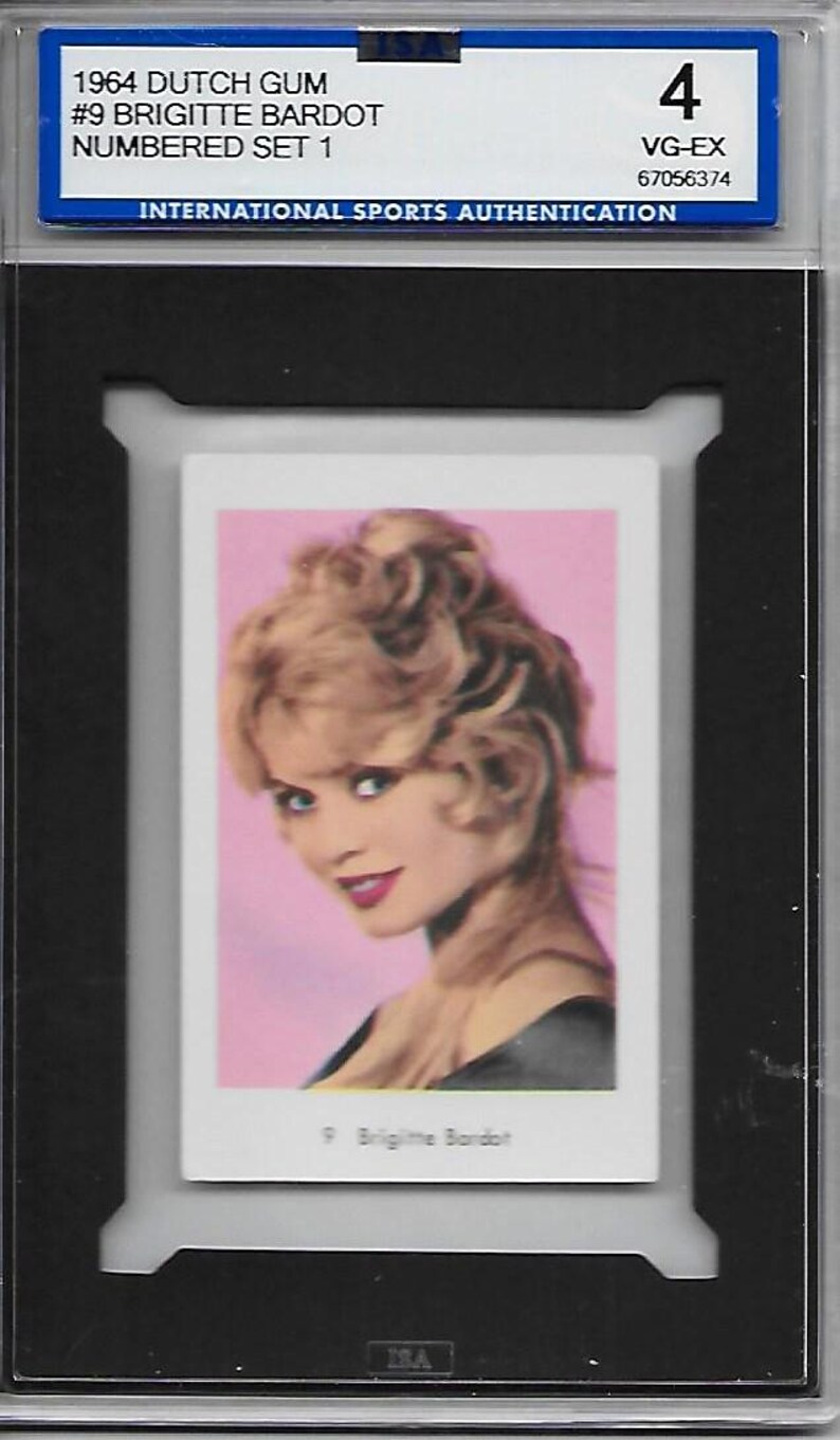 Brigitte Bardot Dutch Gum Card#9 Set1 ISA 4 VG-EX - Etsy