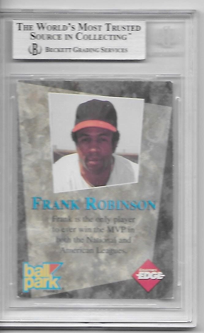 Frank Robinson 1995 Ball Park Franks Card#2 Autographed Verified by ...