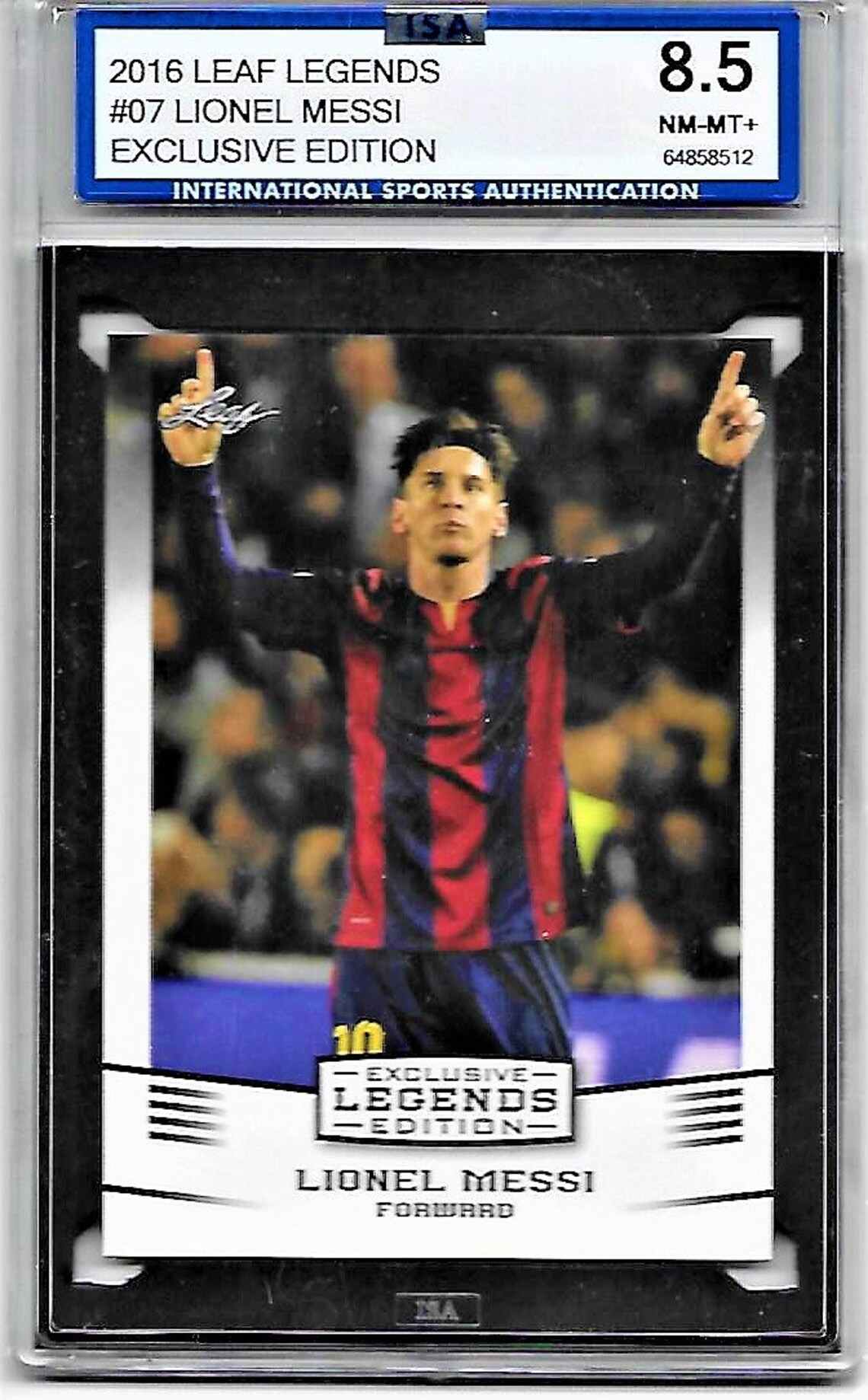 Lionel Messi 2016 Leaf Legends Exclusive Edition Card #07 ISA 8.5 - Etsy