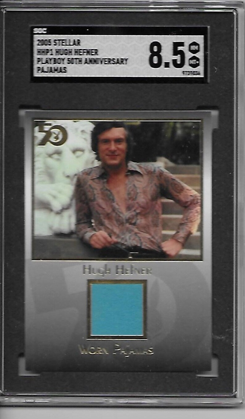 Hugh Hefner 50th Anniversary Pajamas Relic, STELLAR Card#hhp1 ...