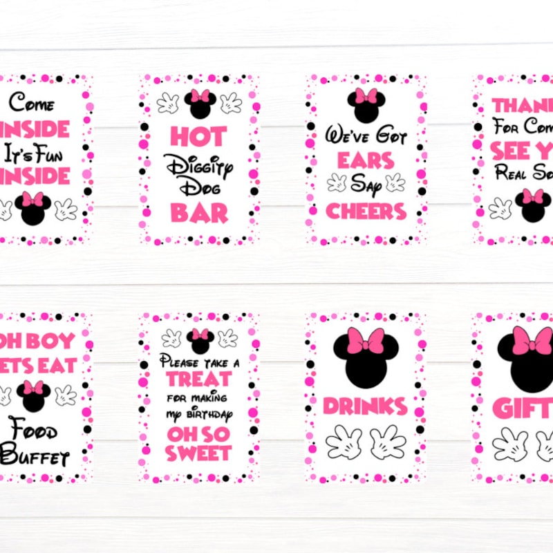 Minnie Printable Sign - Etsy