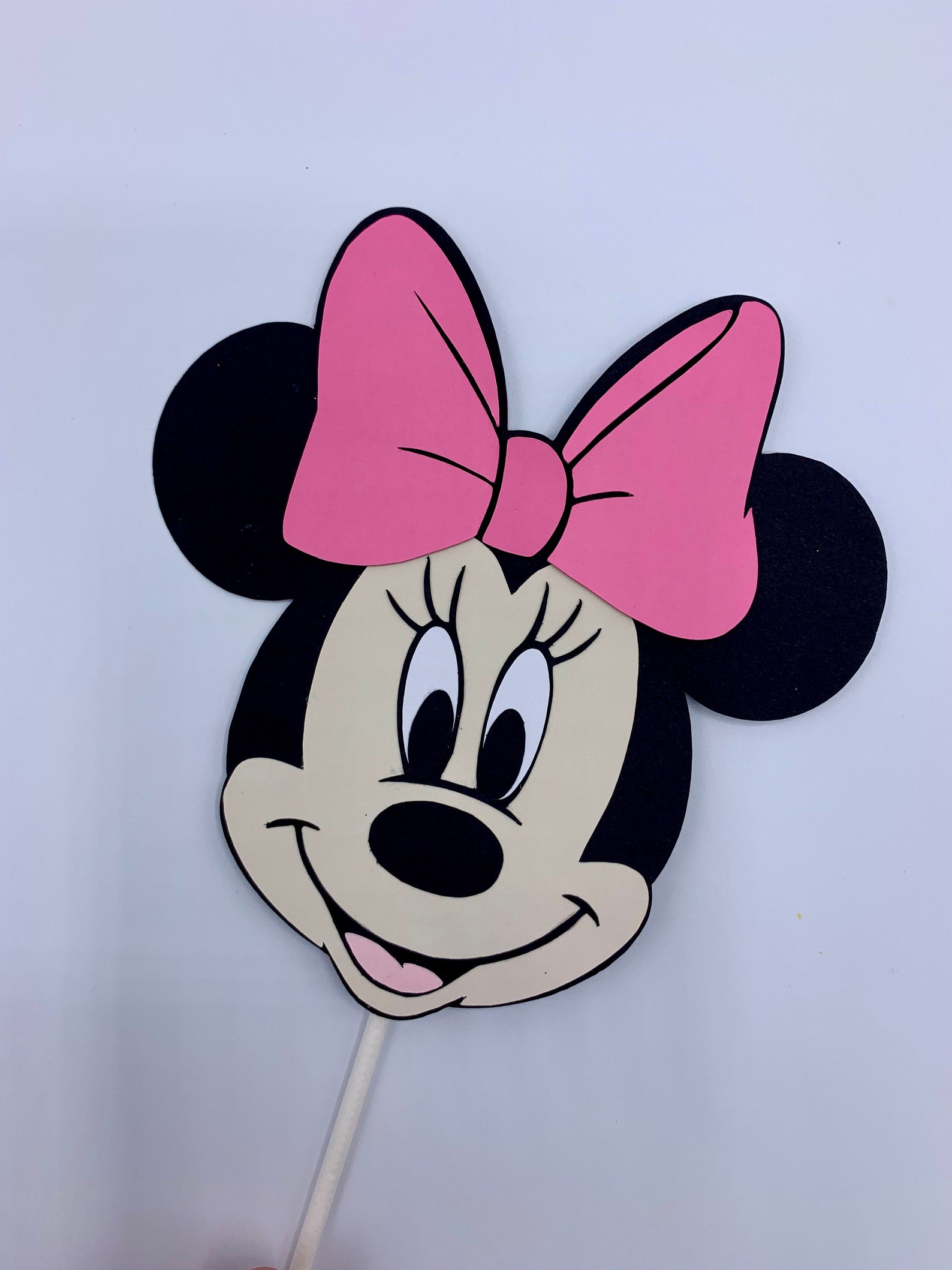 Minnie Mouse Cake Topper Set With Age/minnie Mouse - Etsy