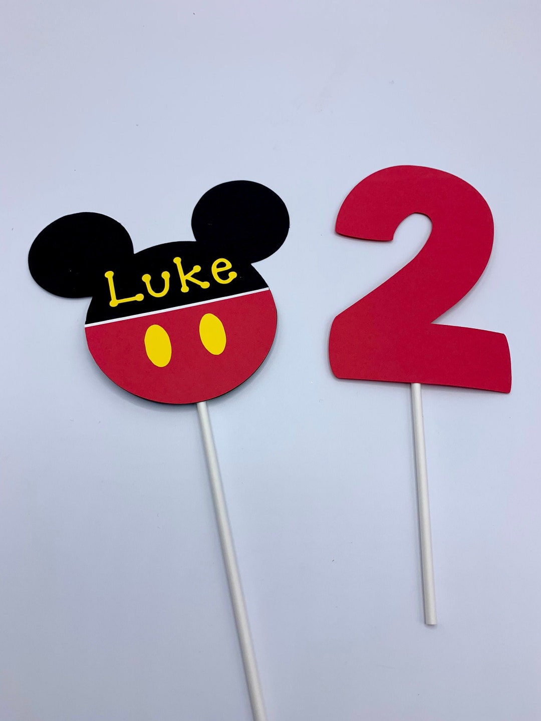 Mickey Mouse Cake Topper Set/minnie Mouse Cake Topper Set/mickey Cake ...