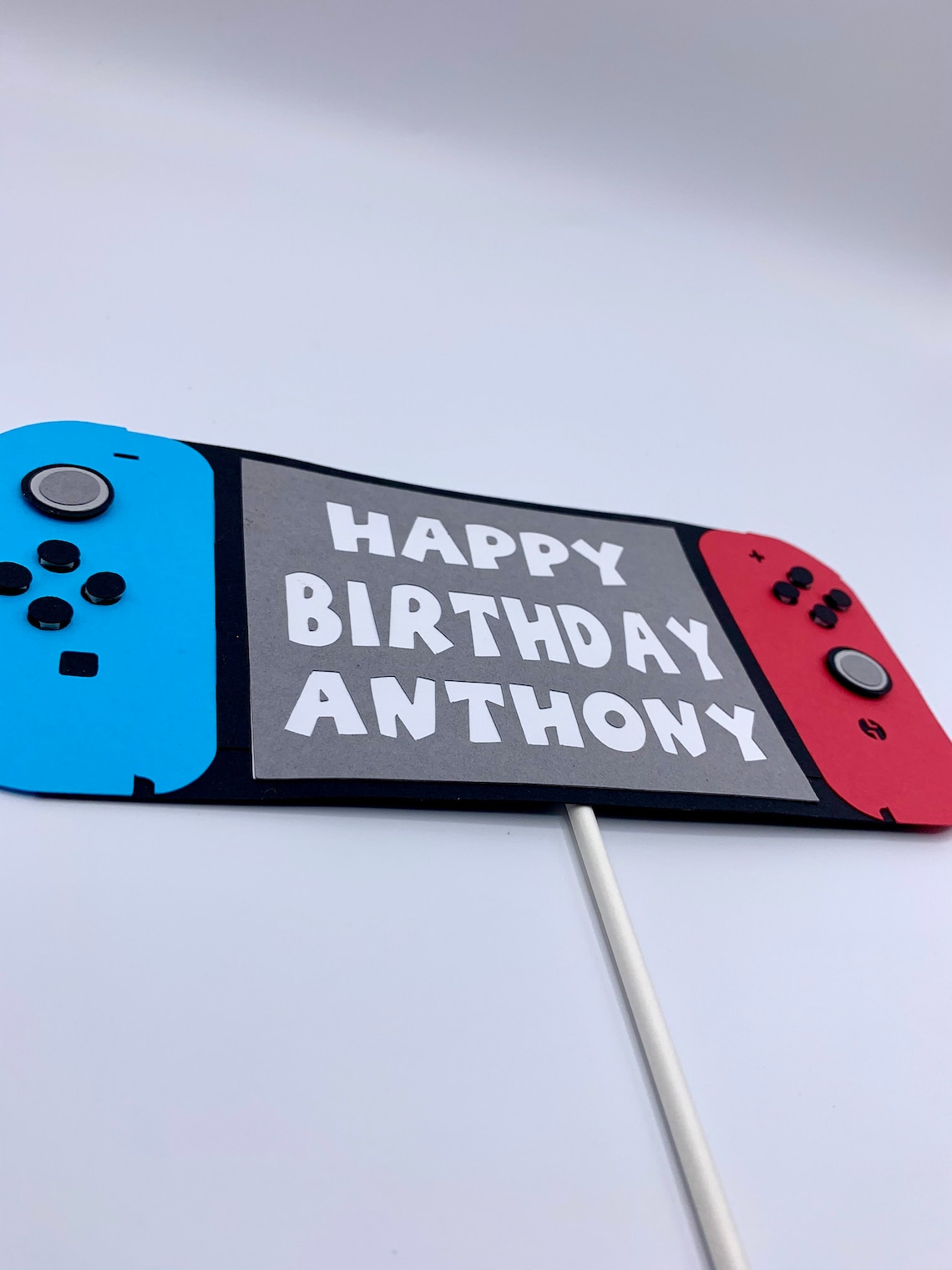 Nintendo Switch Cake Topper Custom Name/nintendo Switch Cake - Etsy