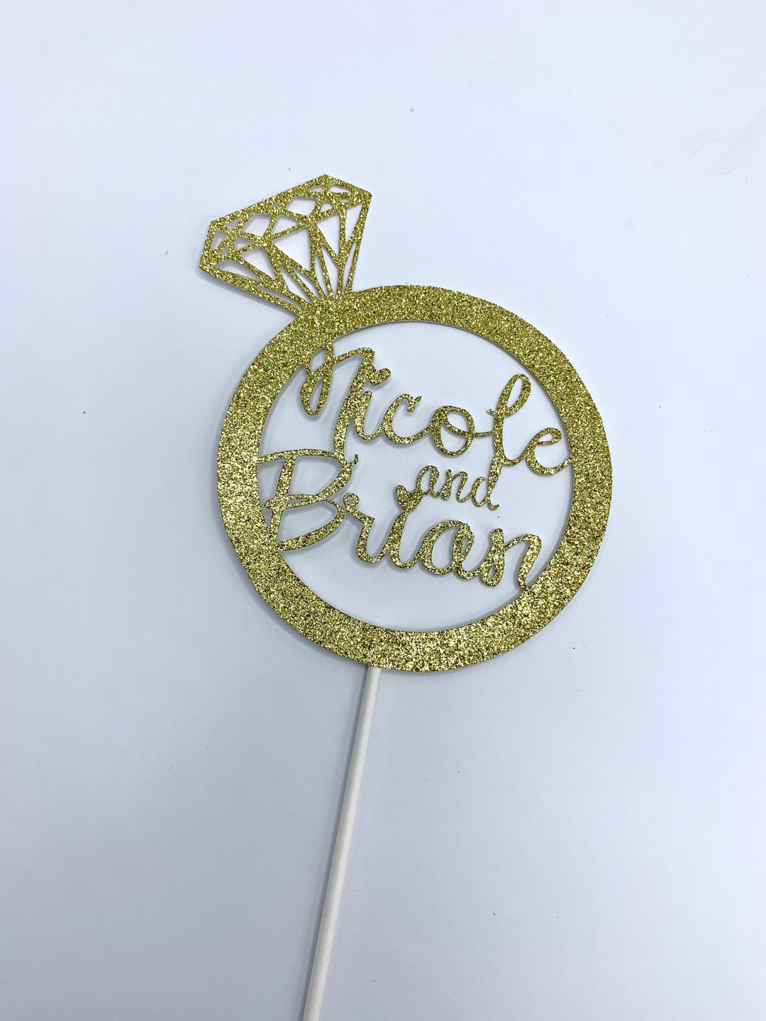 Engagement Cake Topper/marriage Cake Topper/wedding Cake Topper/engaged ...