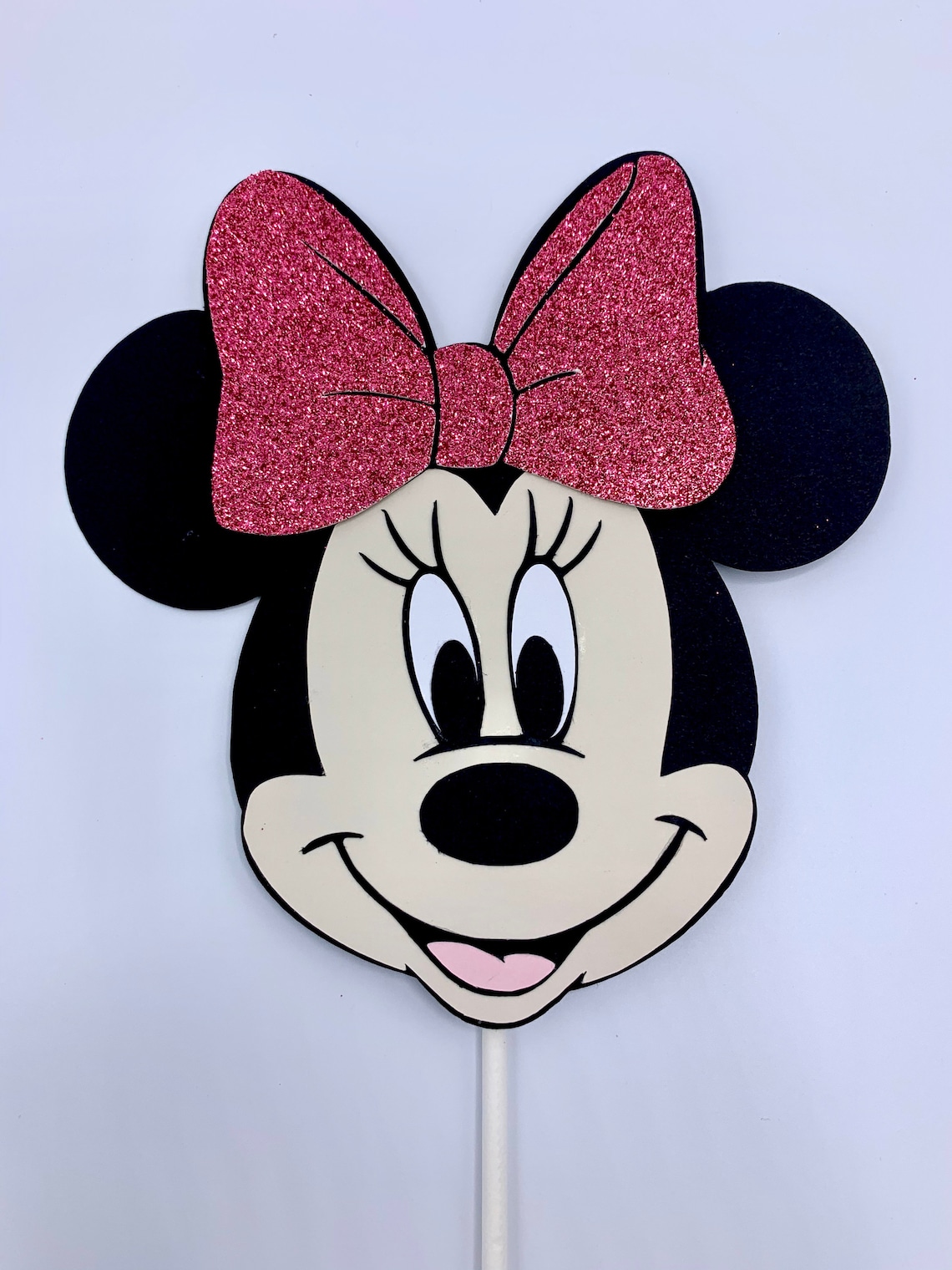 Minnie Mouse Cake Topper Set With Age/minnie Mouse - Etsy