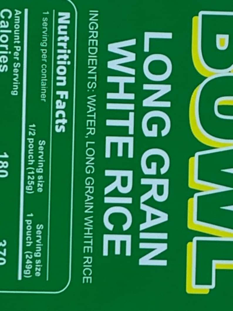Instant Rice in 90 Seconds, Cooked Fluffy Long Grain White Rice, 8.8oz ...