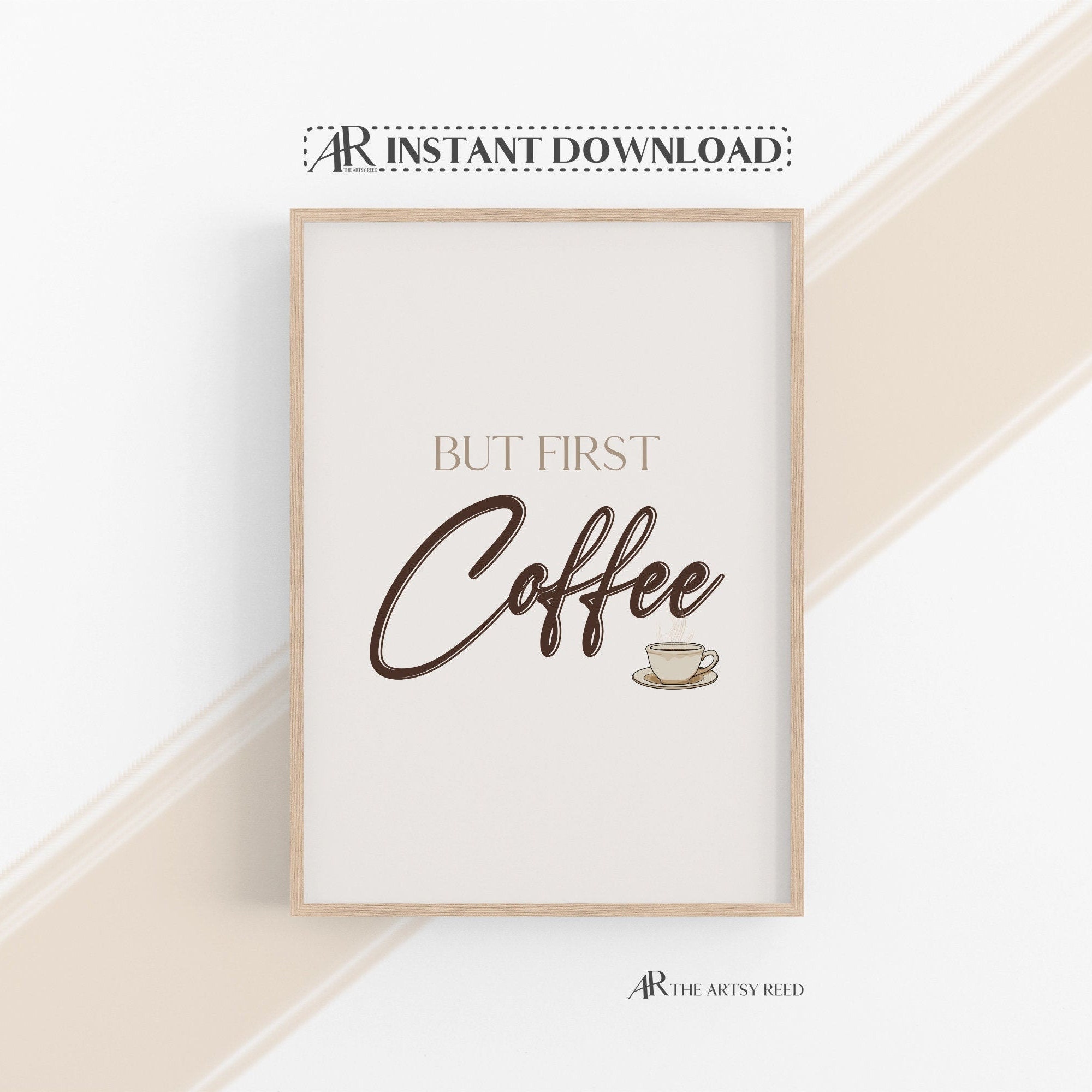 But First Coffee Coffee Poster Coffee Lover Print Coffee - Etsy