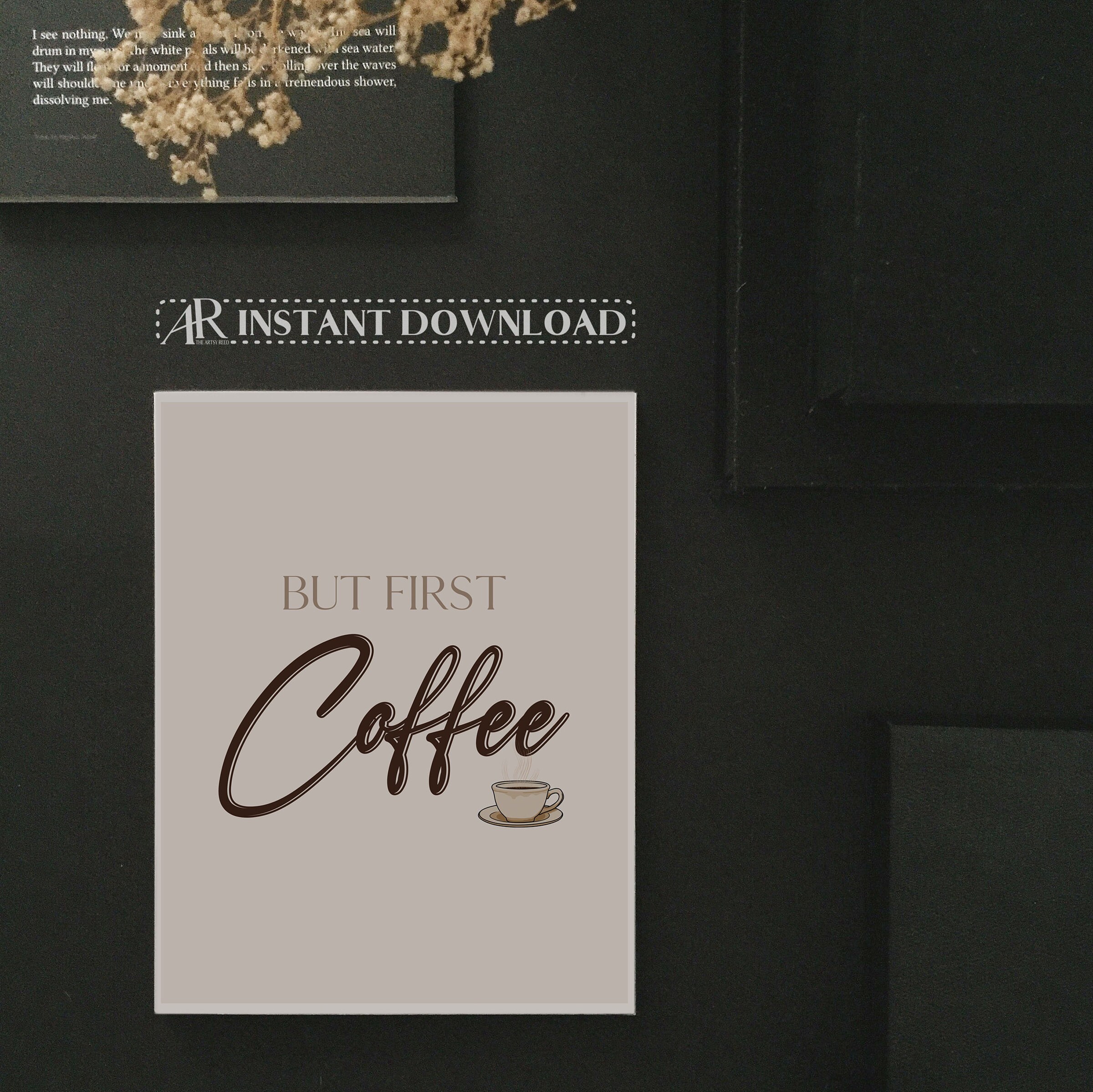 But First Coffee Coffee Poster Coffee Lover Print Coffee - Etsy