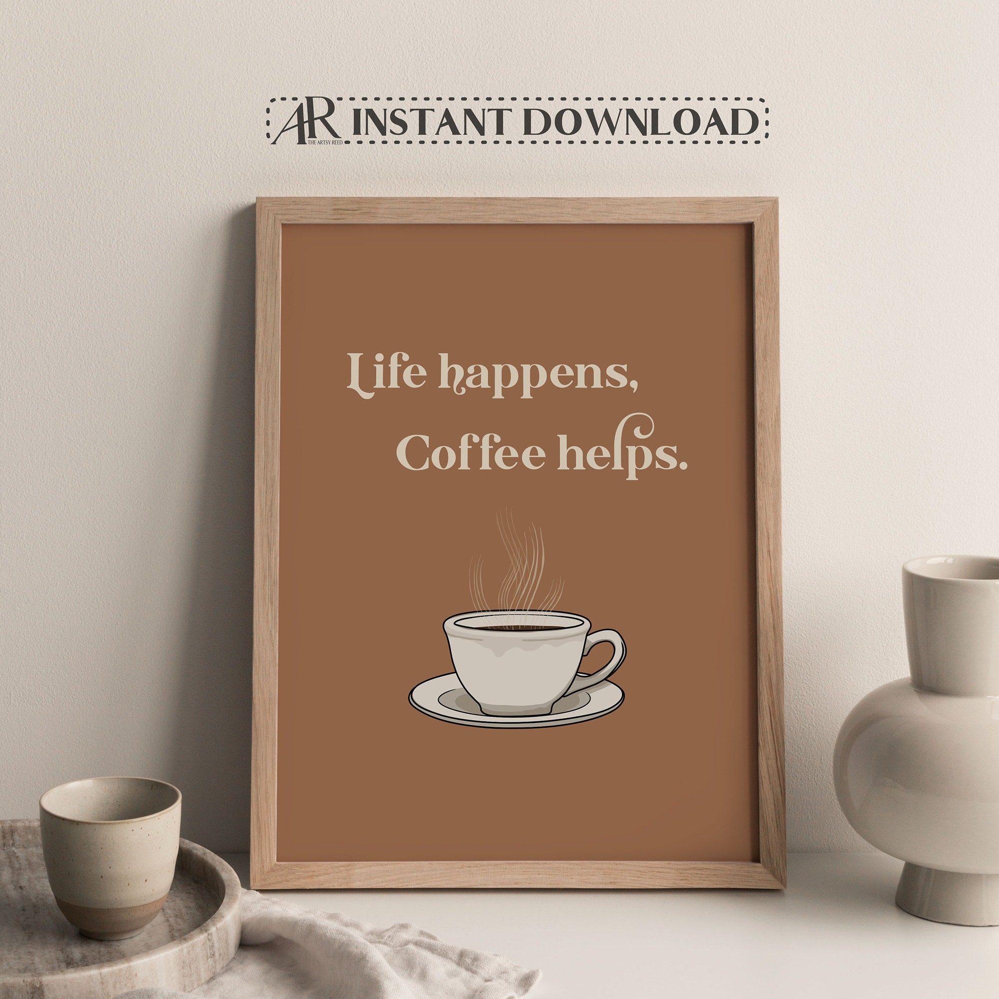 Coffee Poster Coffee Decor Coffee Lover Print Coffee Art - Etsy