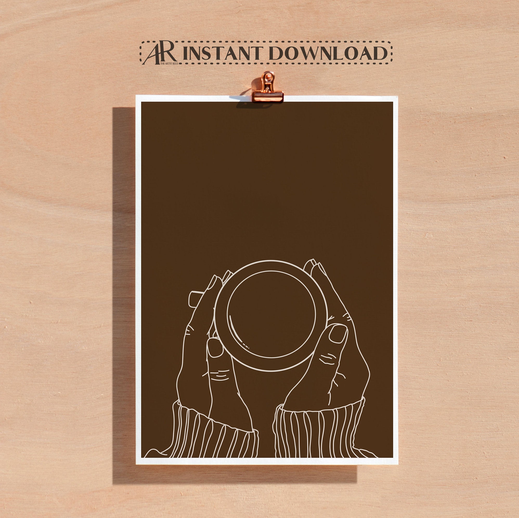 Coffee Poster Coffee Art Print Fine Line Art Coffee Art | Etsy