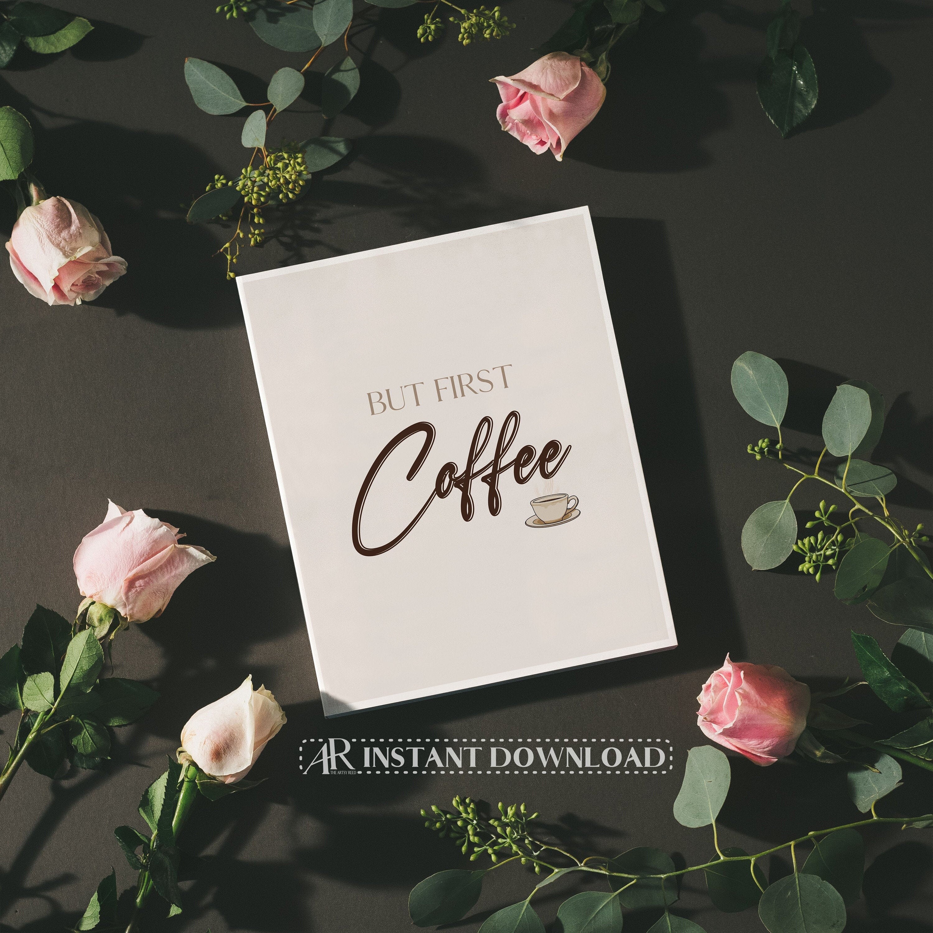 But First Coffee Coffee Poster Coffee Lover Print Coffee - Etsy