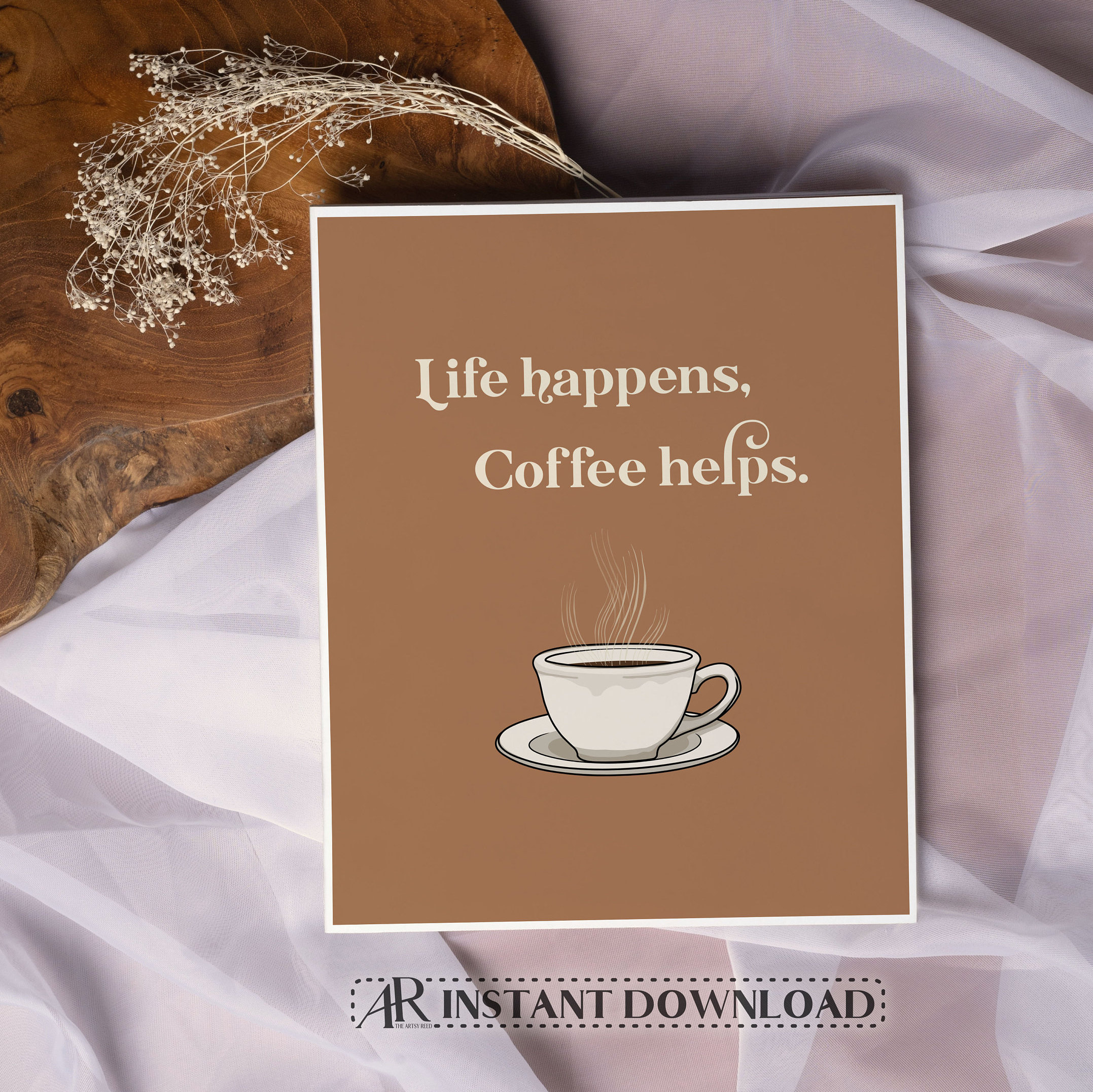 Coffee Poster Coffee Decor Coffee Lover Print Coffee Art - Etsy