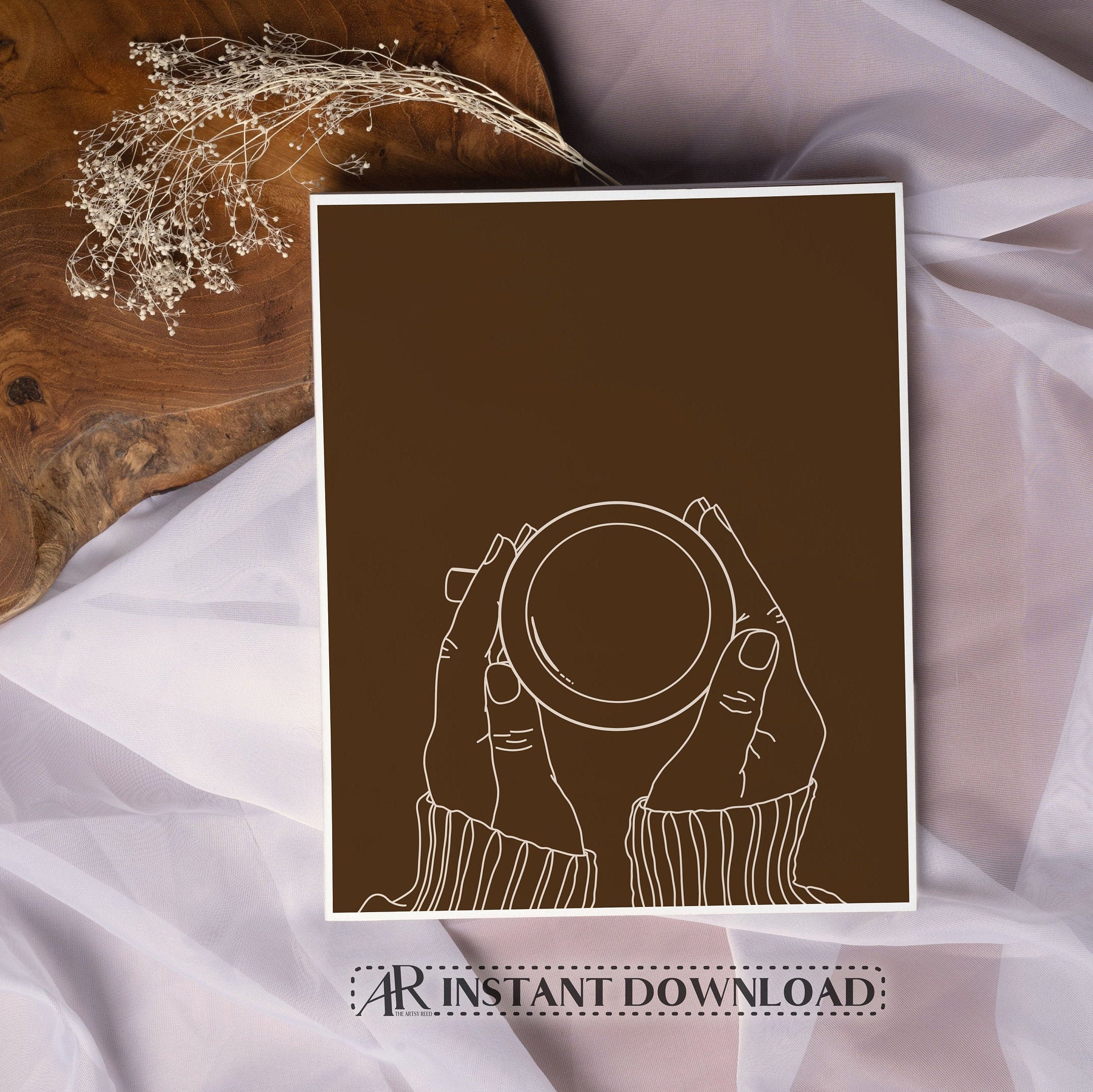 Coffee Poster Coffee Art Print Fine Line Art Coffee Art | Etsy