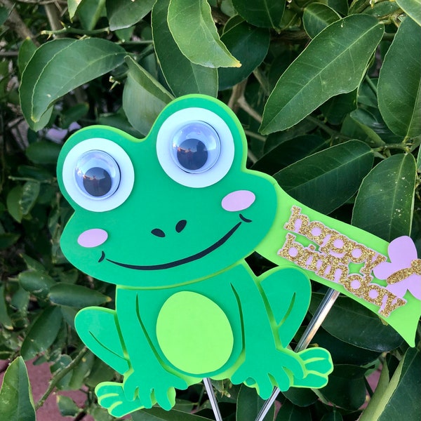 Frog Cake Topper - Etsy
