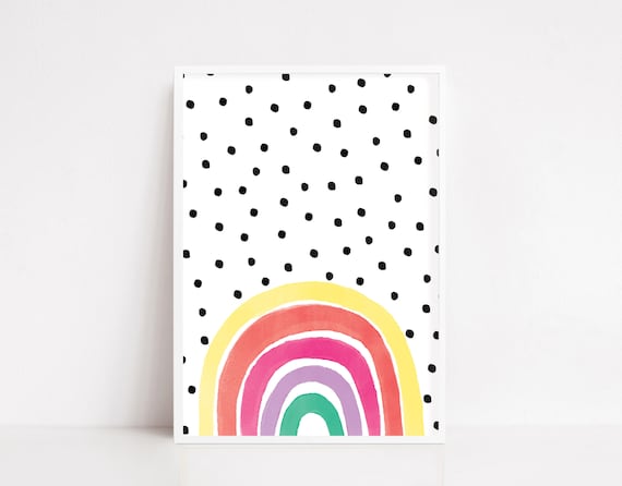 Rainbow Art Print Rainbow Print Rainbow for Kids Rainbow - Etsy