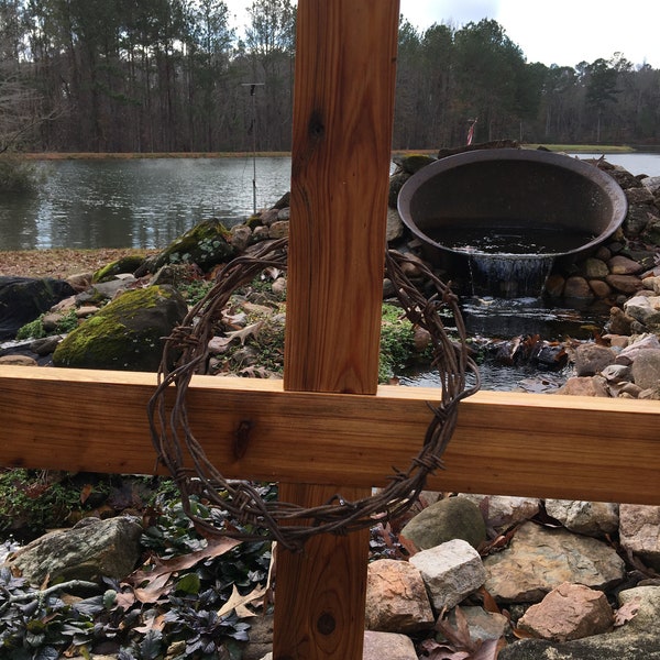 Barbed Wire Cross - Etsy