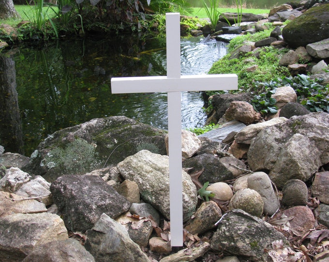 2' Contemporary Wooden Cross Made From Reclaimed Cypress. Roadside ...