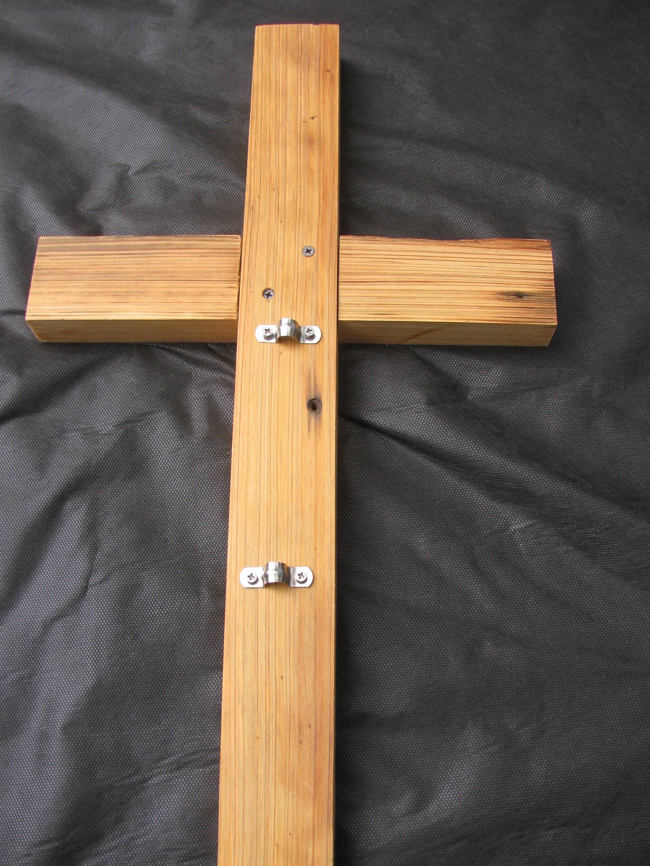 1' Traditional Handmade Wooden Cross, Reclaimed Cypress Wood Cross ...